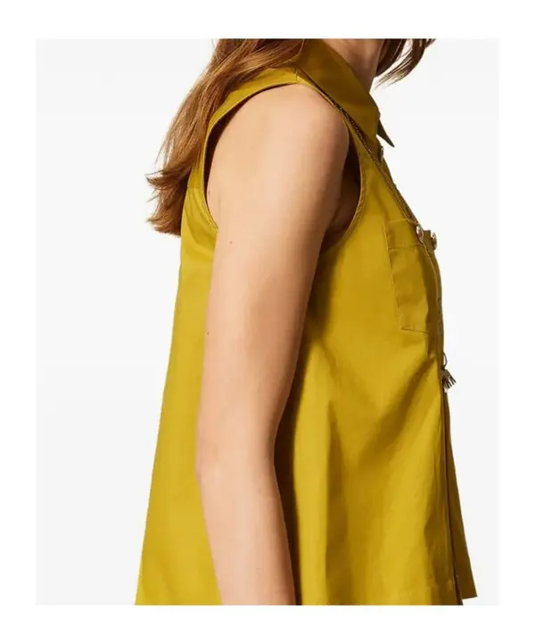 TWINSET Pleated Chest-pocket Shirt