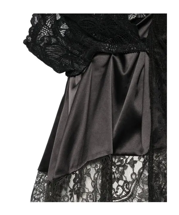 Junya Watanabe V-neck Lace Trimmed Cover-up