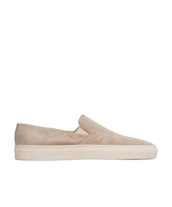 COMMON PROJECTS Minimal Suede Slip-on Low Profile - Nude