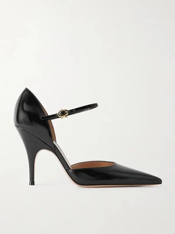 GIANVITO ROSSI Nuit 95 Leather Pumps - Black