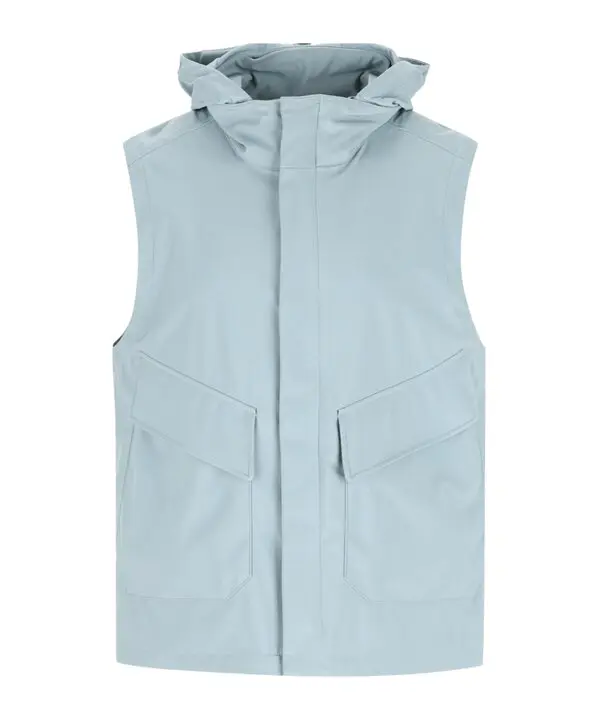 C.P. COMPANY Goggle Hooded Vest - Blue