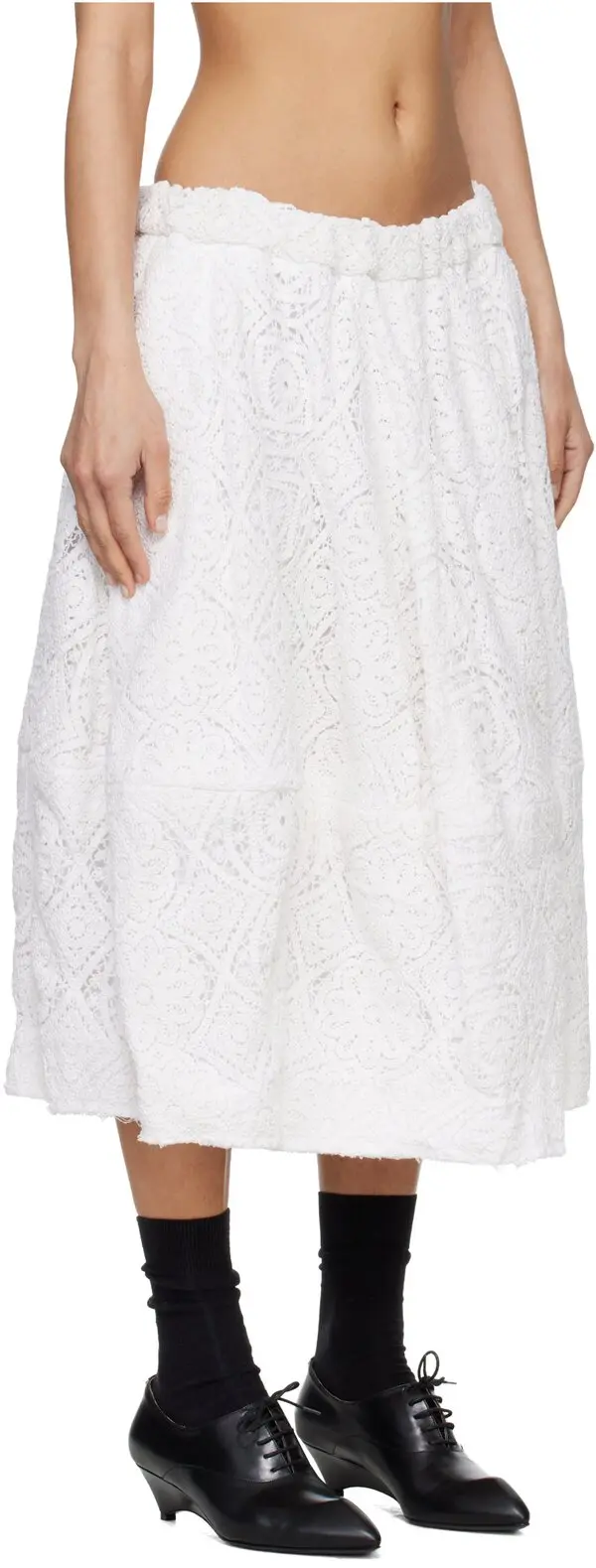 Comme Des Garçons Lace Midi Skirt