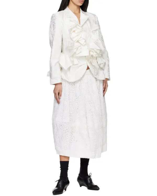 Comme Des Garçons Lace Midi Skirt