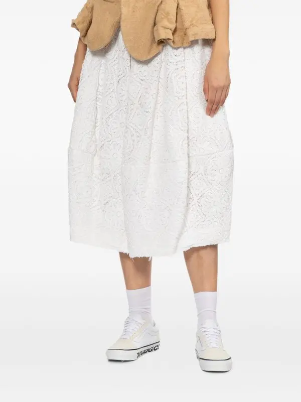 Comme Des Garçons Lace Midi Skirt