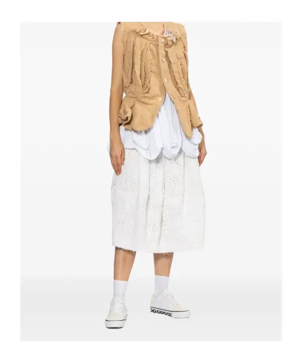 Comme Des Garçons Lace Midi Skirt