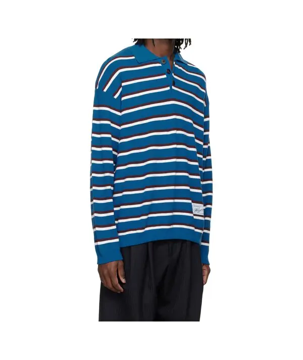 WOOYOUNGMI Striped Polo Shirt
