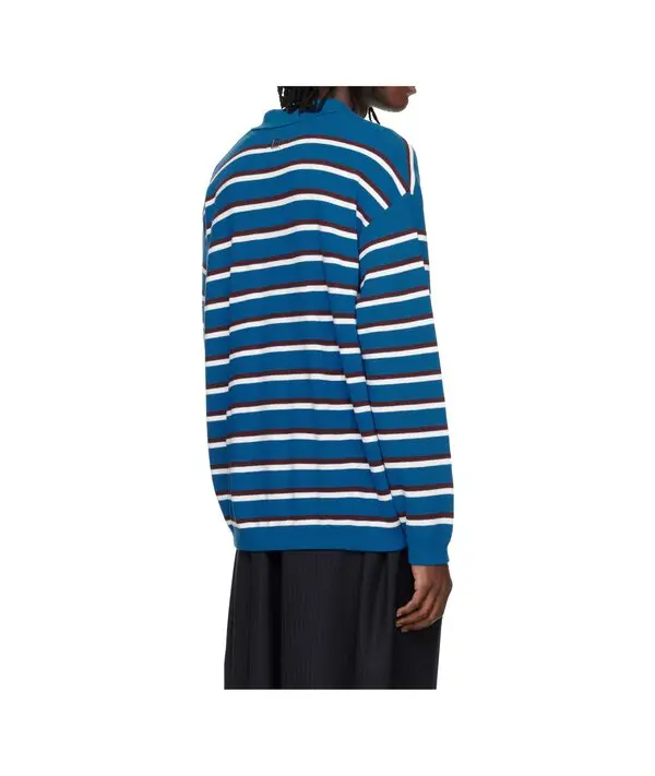 WOOYOUNGMI Striped Polo Shirt