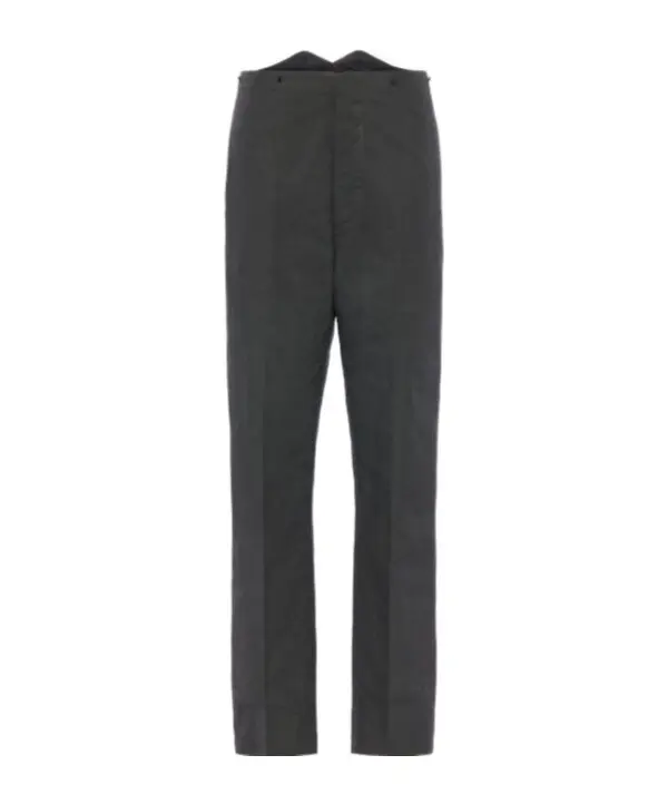MAISON MARGIELA Creased Cotton Poplin Wide-leg Trousers