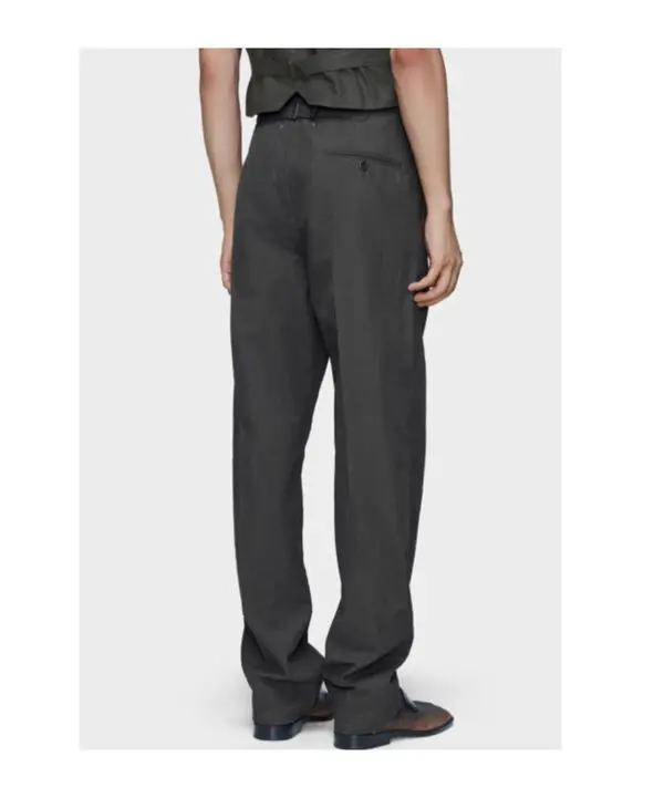 MAISON MARGIELA Creased Cotton Poplin Wide-leg Trousers