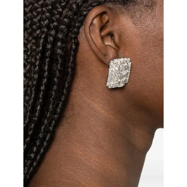 JENNIFER BEHR Crystal Square Post Earrings