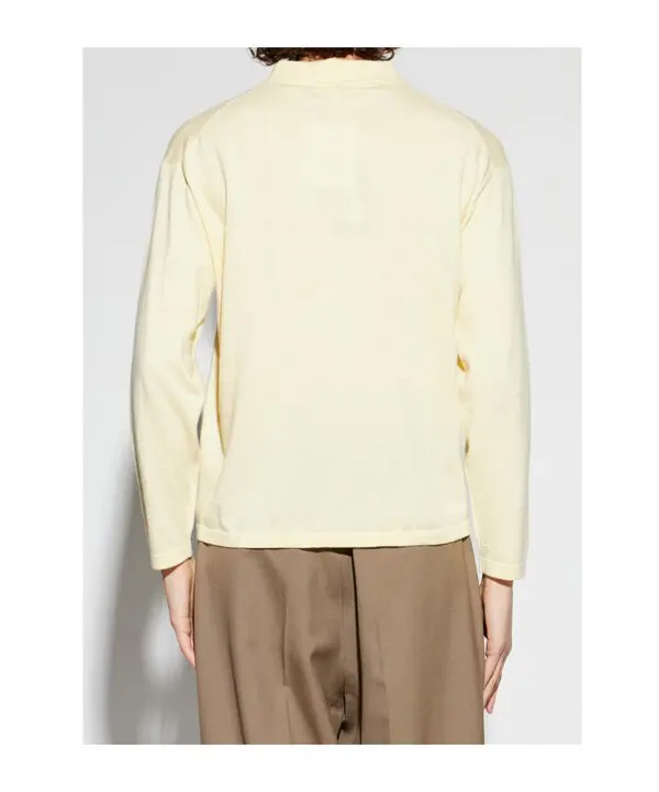 LISA YANG Button Long-sleeve Polo Shirt - Limone