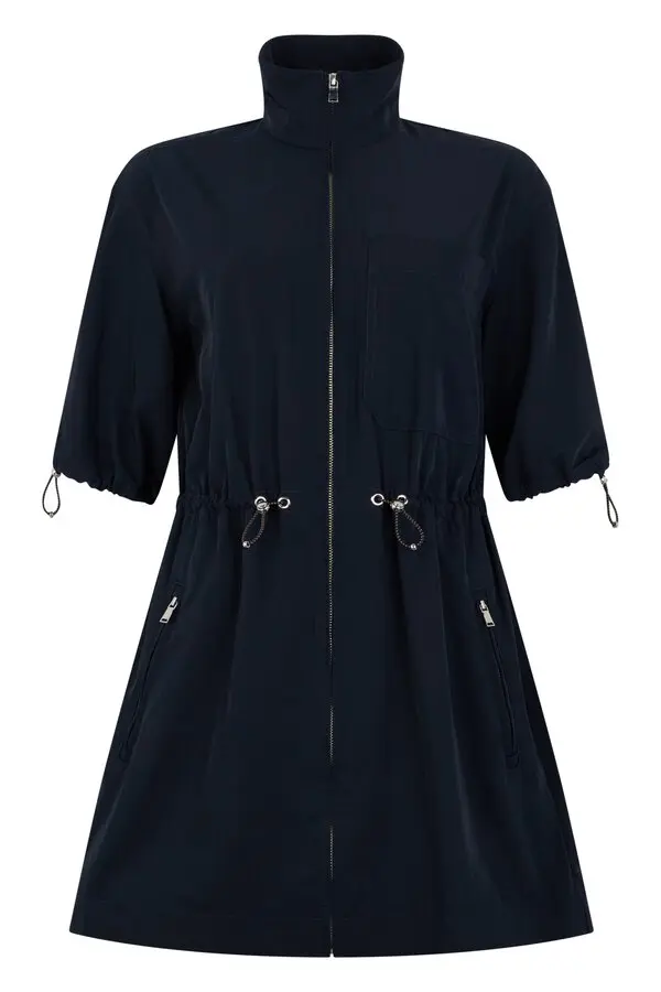 Veronica Beard Akerman Zip-front Mini Dress