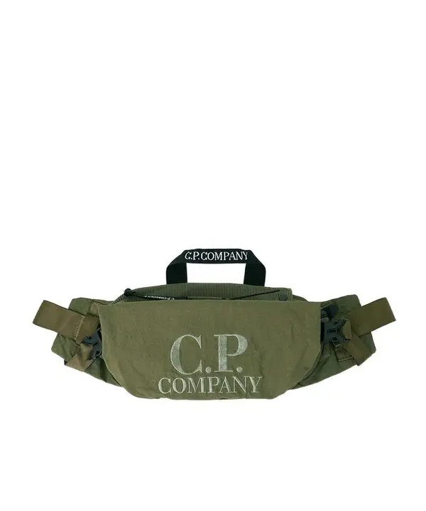 C.P. COMPANY Zippered Crossbody Bag With Top Handle - Khaki