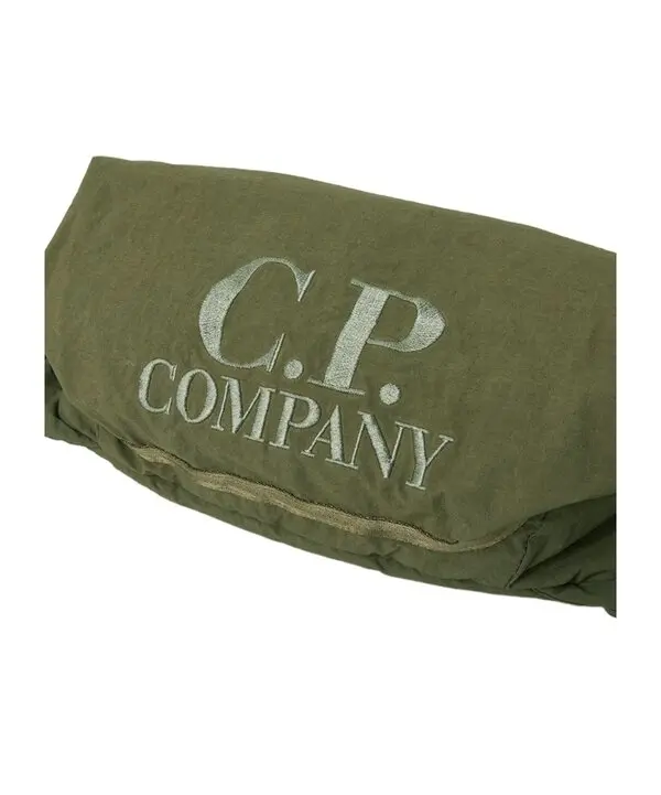 C.P. COMPANY Zippered Crossbody Bag With Top Handle - Khaki