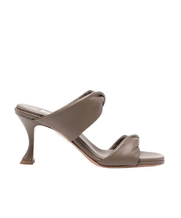 AQUAZZURA Twist-detail Heeled Sandals - Multicolor