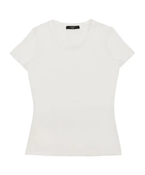 Max Mara Round Neck Short Sleeve T-shirt - White