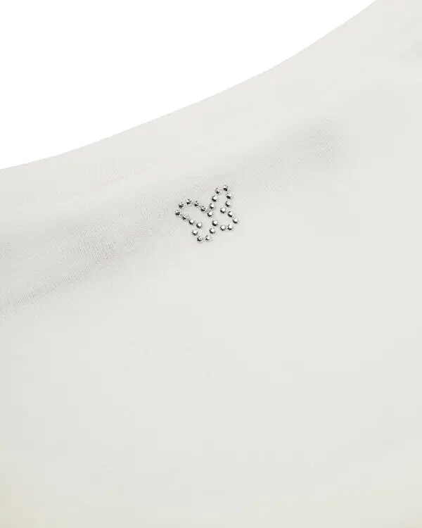 Max Mara Round Neck Short Sleeve T-shirt - White