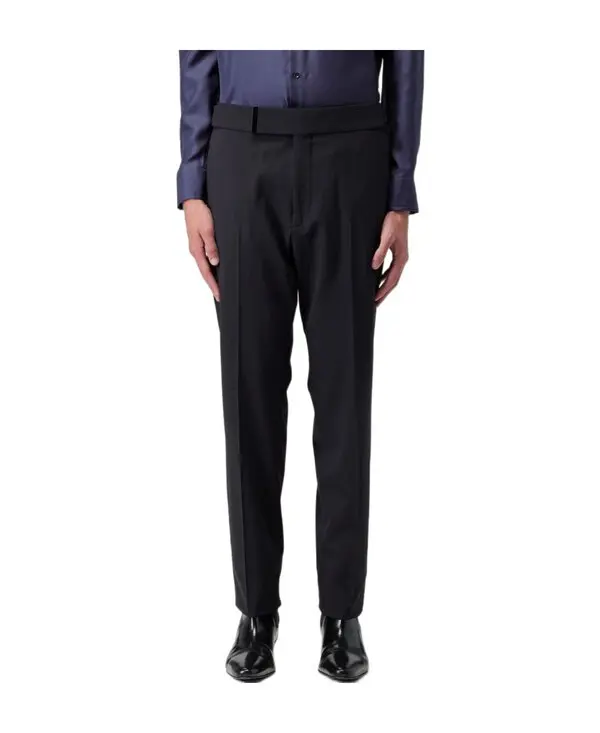 TOM FORD Slim Fit Tapered Trousers - Black