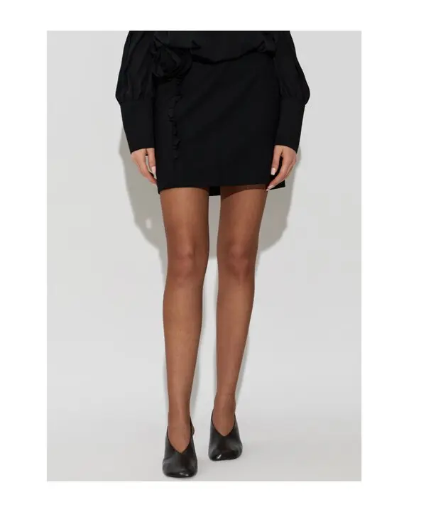 ROTATE BY BIRGER CHRISTENSEN Crepe Flower Mini Skirt