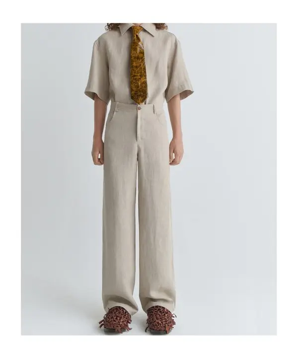 Séfr Arno Wide-leg Linen Trousers
