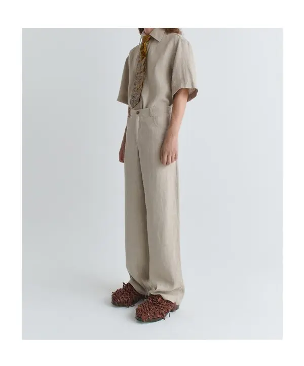 Séfr Arno Wide-leg Linen Trousers