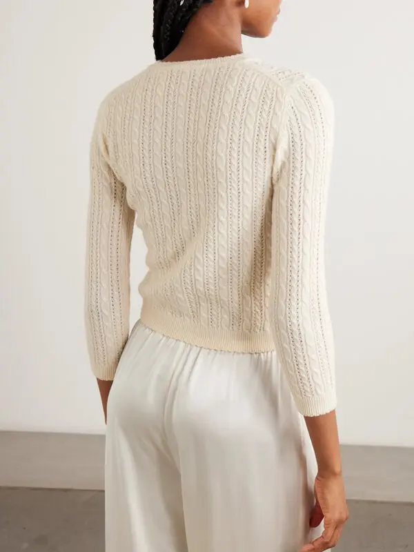 DÔEN Danae Cable-knit Cardigan