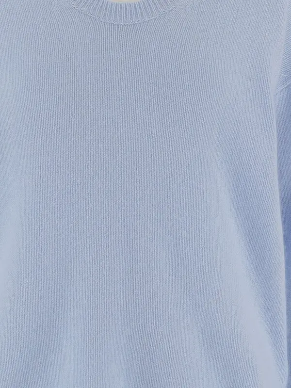 ALLUDE V-neck Cashmere Sweater - Blue