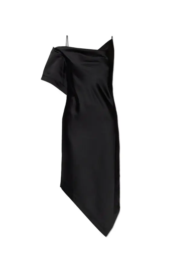 IRO PARIS Asymmetrical Draped Midi Dress