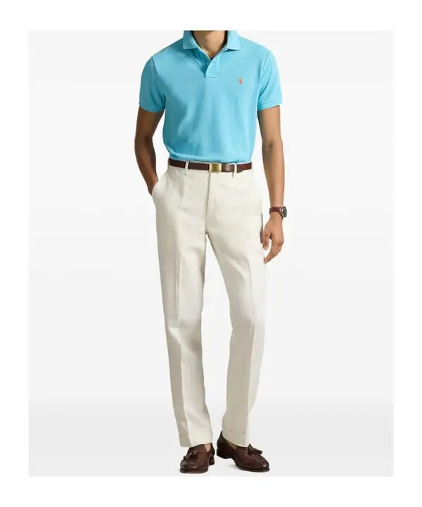 Polo Ralph Lauren Logo-embroidered Straight Hem Polo Shirt