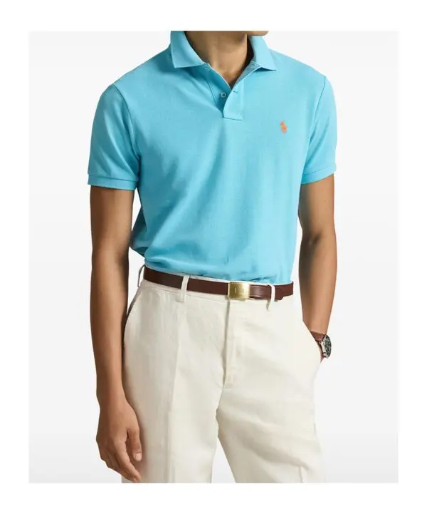 Polo Ralph Lauren Logo-embroidered Straight Hem Polo Shirt
