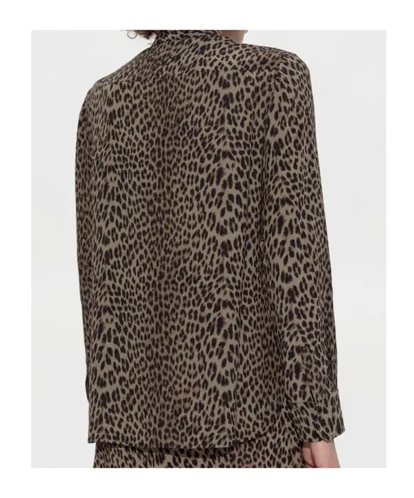 Zadig&Voltaire Leopard-print Tie-neck Blouse