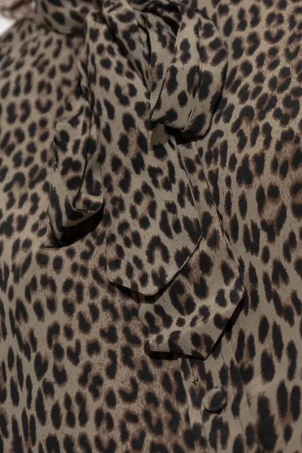 Zadig&Voltaire Leopard-print Tie-neck Blouse