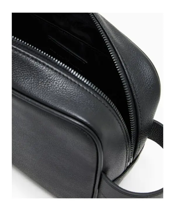 Emporio Armani Logo Plaque Toiletry Bag