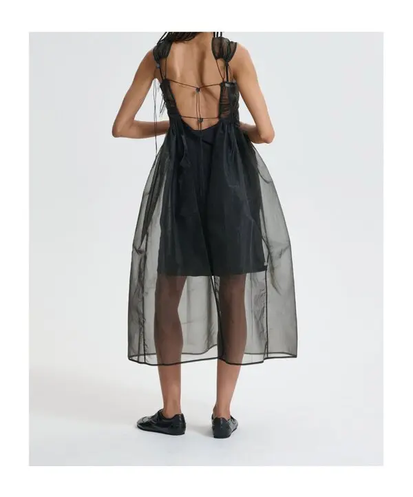 Cecilie Bahnsen Camilla Overlay Sheer Dress