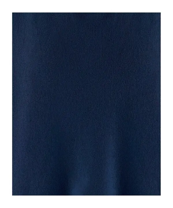 ALLUDE Cashmere V-neck Knitted Sweater - Blue
