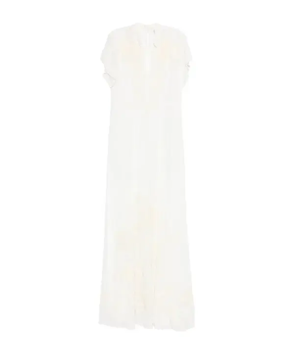 FORTE_FORTE Short Sleeve Dress - White