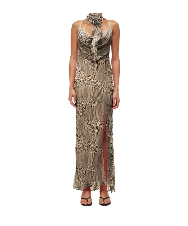 BLUGIRL Leopard-print Maxi Dress