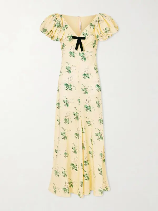 RODARTE Floral-print Silk Gown - Nude
