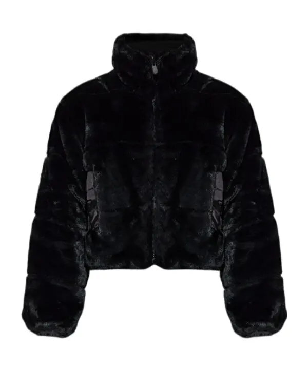 SAVE THE DUCK Yuki High Neck Faux Fur Jacket