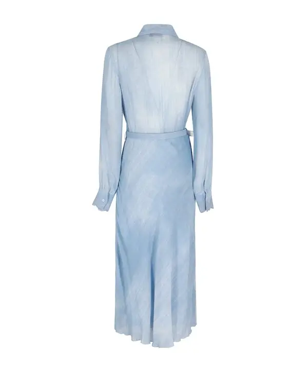ERMANNO FIRENZE Long Sleeve Belted Dress