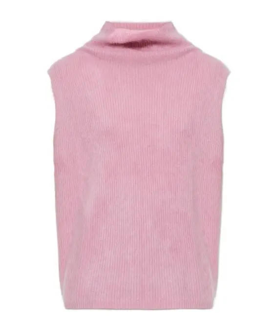 LISA YANG Sleeveless High Neck Top - Petal Brushed