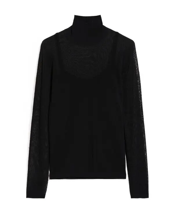 Max Mara High Neck Long-sleeved Top