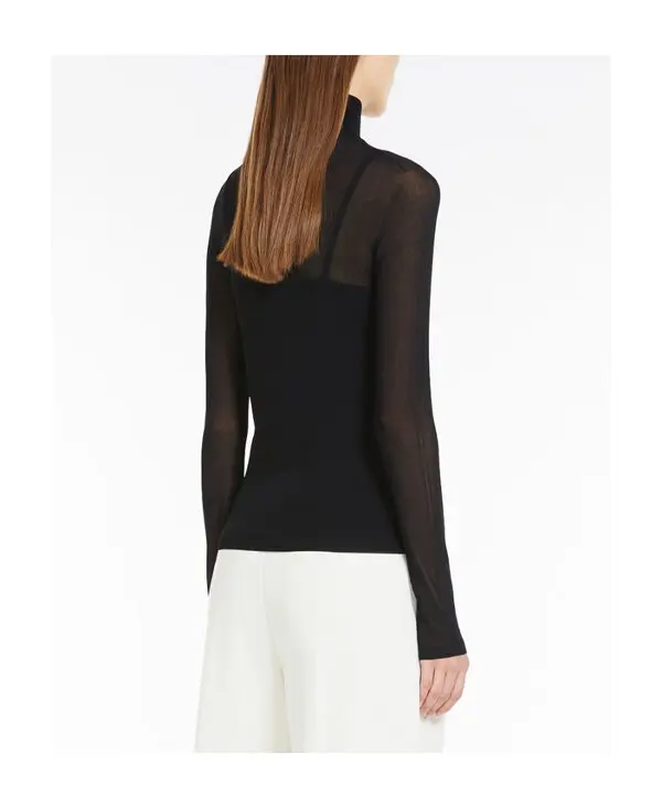 Max Mara High Neck Long-sleeved Top
