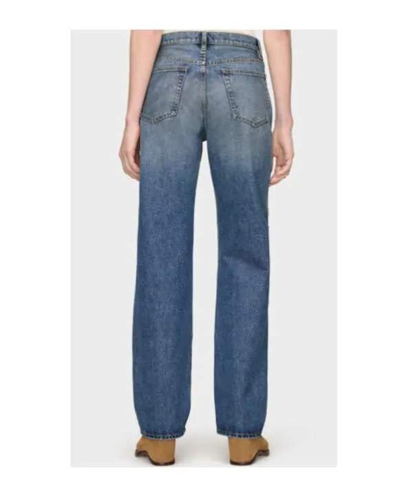 MAISON MARGIELA Paneled Straight Leg Jeans With Distressed Knee Slits