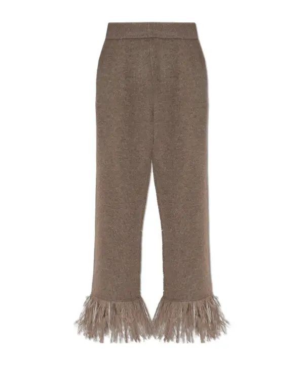LISA YANG Fringed Trousers - Brown