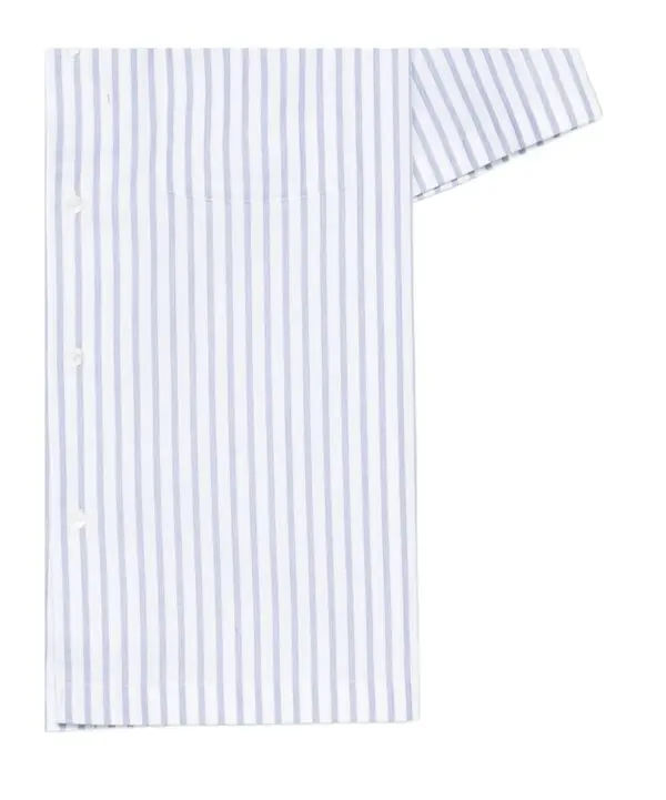 Herno Vertical-stripe Short-sleeve Shirt