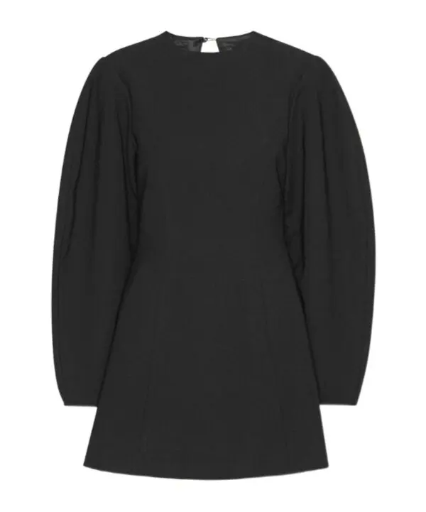 ROTATE BY BIRGER CHRISTENSEN Voluminous Sleeve Crewneck Dress