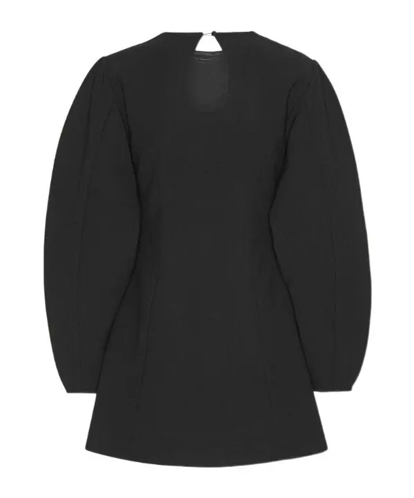 ROTATE BY BIRGER CHRISTENSEN Voluminous Sleeve Crewneck Dress