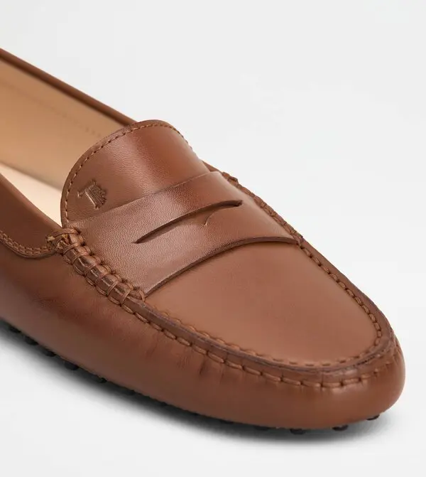 TOD'S Gommino Penny Slot Loafers - Brown