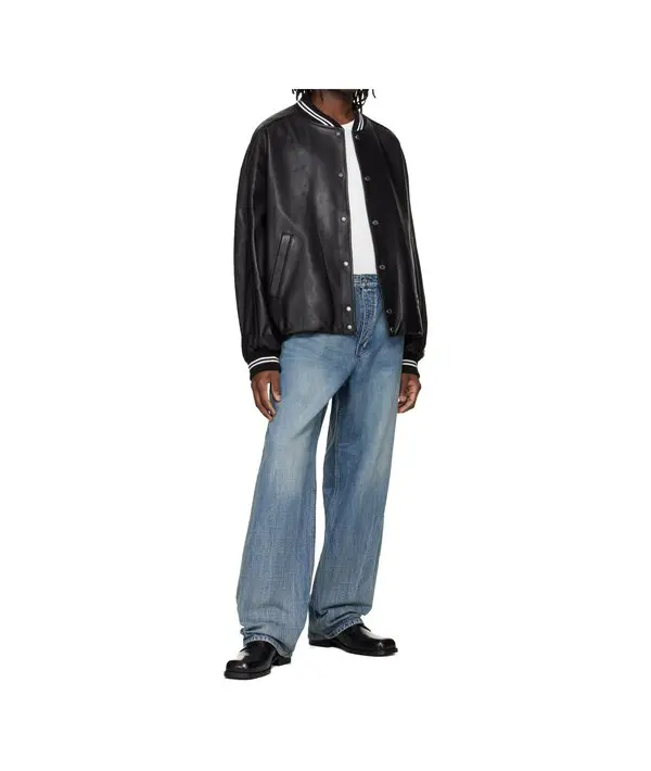 WOOYOUNGMI Leather Bomber Jacket